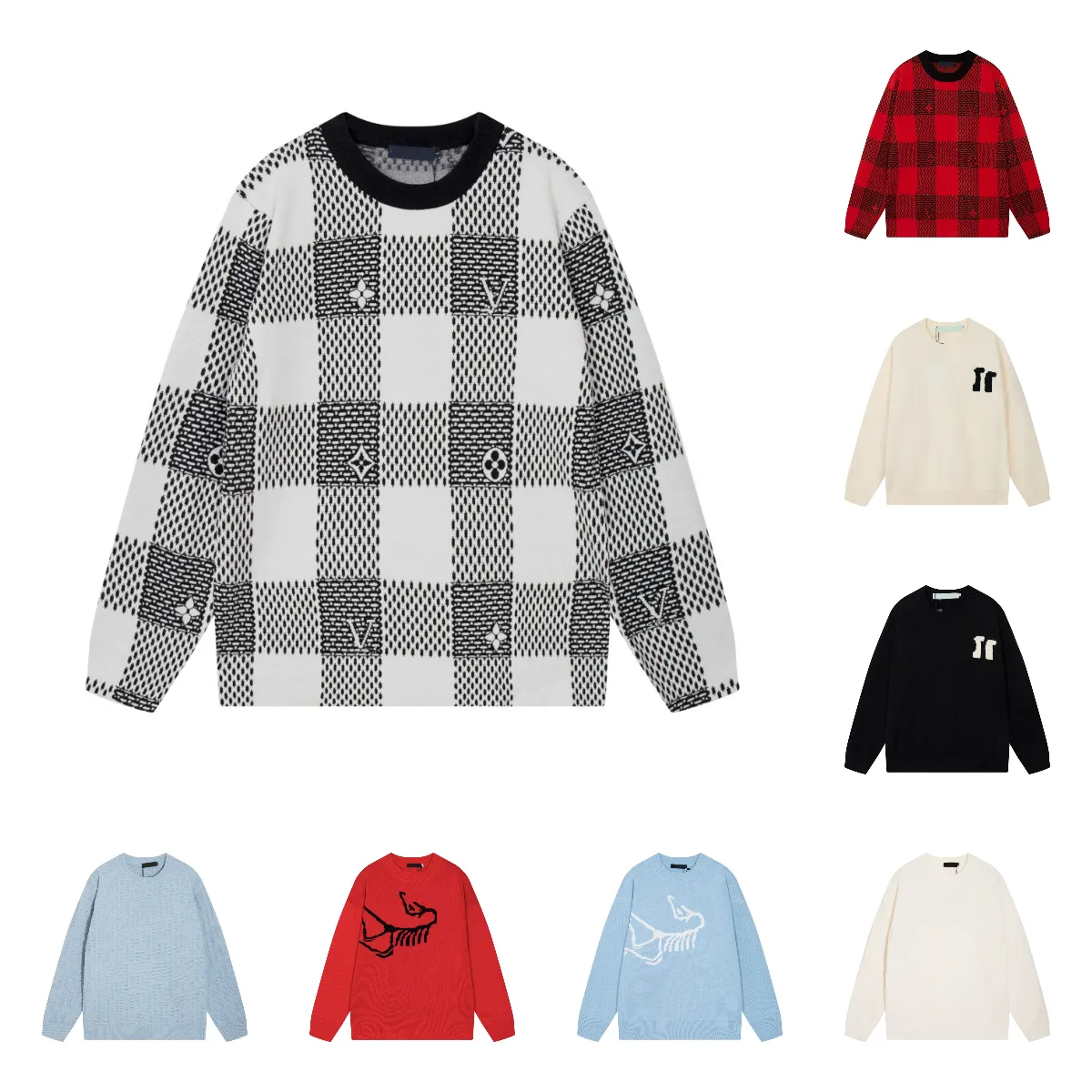 Designer Men's Long Sleeve Hoodie Sweater: Knitwear for Winter, S-2XL ...
