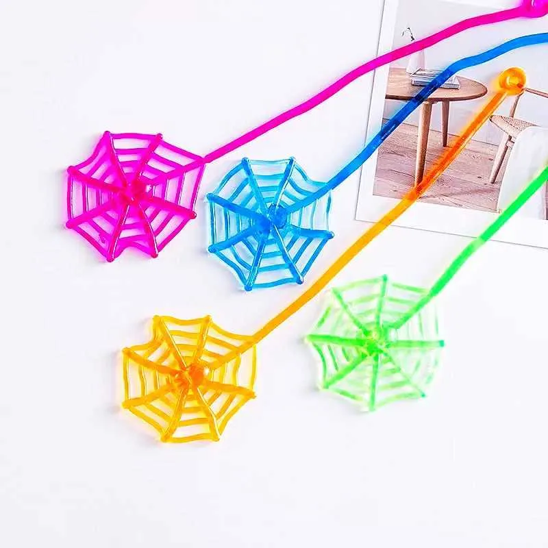 DHgate.com:15 Pack Halloween Spider Web Toys - Mini Sticky Fun Party ...