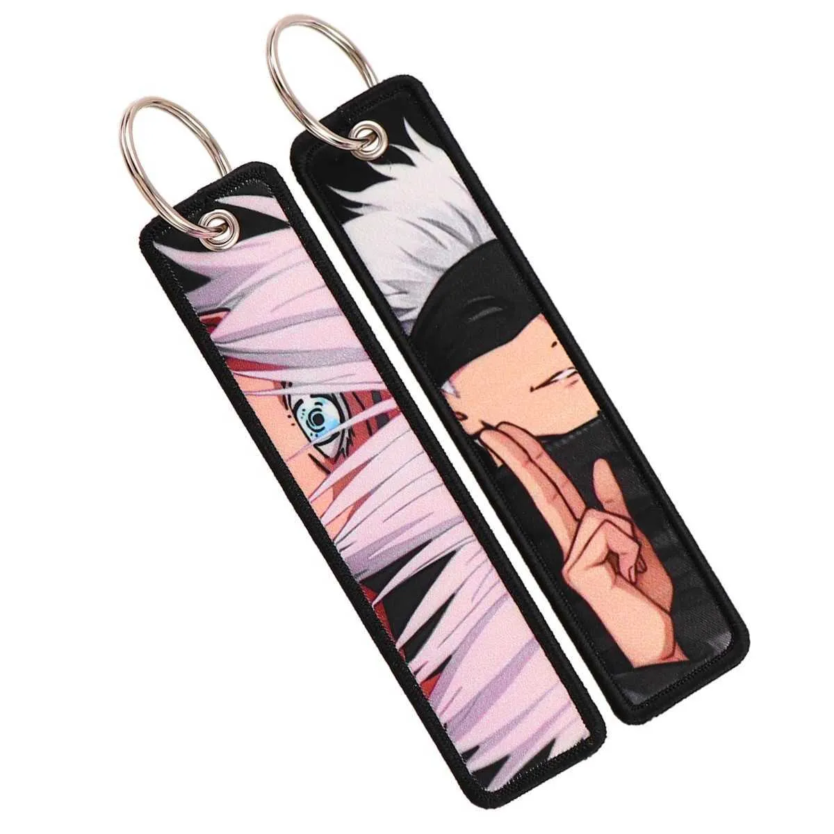 Key Holder Keychain, Embroidered Character Keyring Japanese Inspired ...