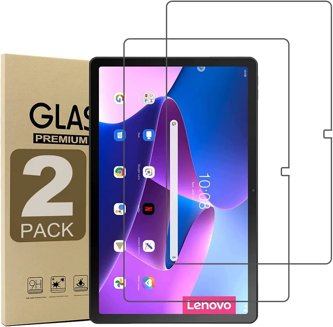 2-Pack Tempered Glass Screen Protector for Lenovo Tab P11/P12 Pro/M11 ...