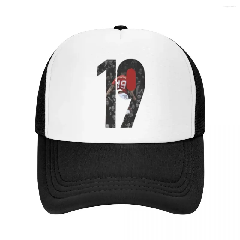 Rashford Lucky Number 19 Mesh Unique Baseball Hats Cool Adult Casquette ...