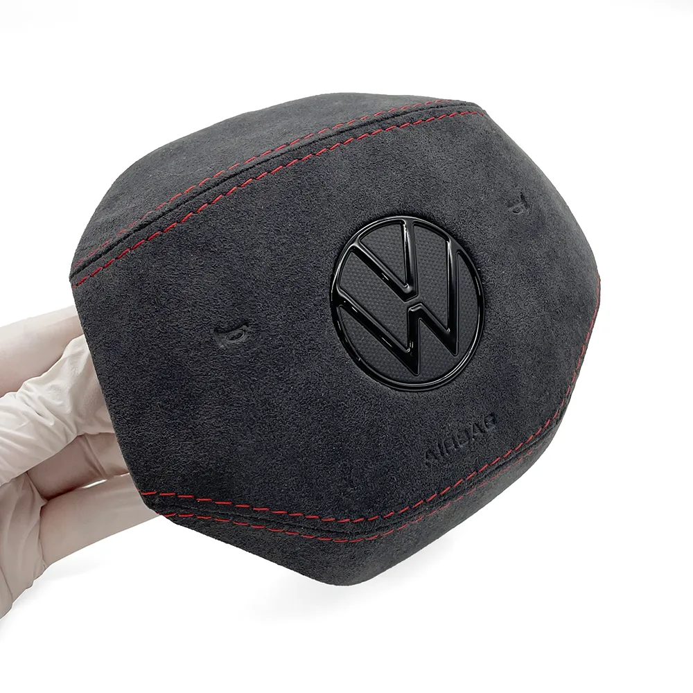 Black Alcantara Airbag Cover Blender Texture Paint With Black Logo For ...