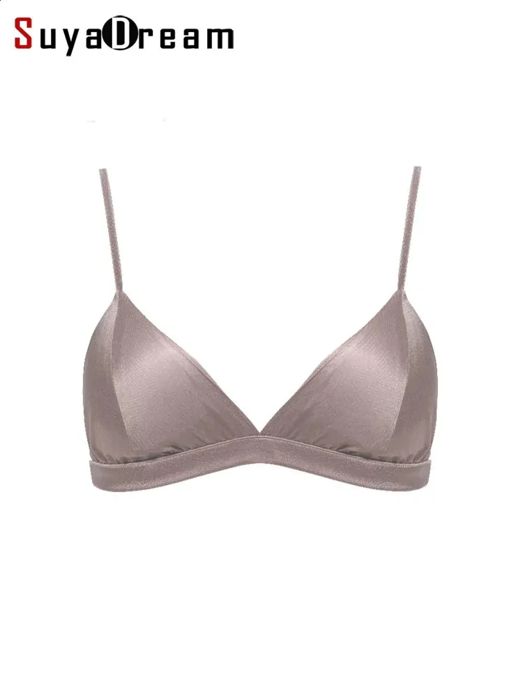 SuyaDream Womens Sexy Bra 88% Natural Silk 12% Spandex Without Thin ...