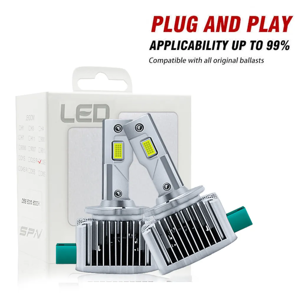 DHgate.com:Bullvision D1S LED Headlight Bulbs CSP Chip, 40000LM, 6000K/8000K, 70W/90W, Plug-and ...