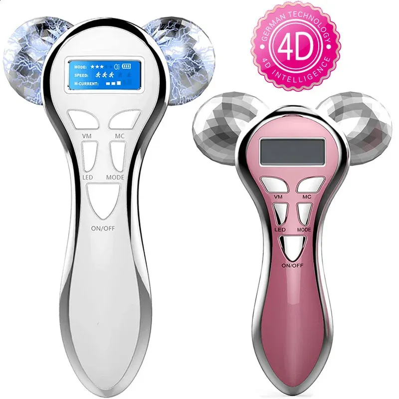 Microcurrent Face Lift Beauty Machine: Electric Facial Roller Massager ...