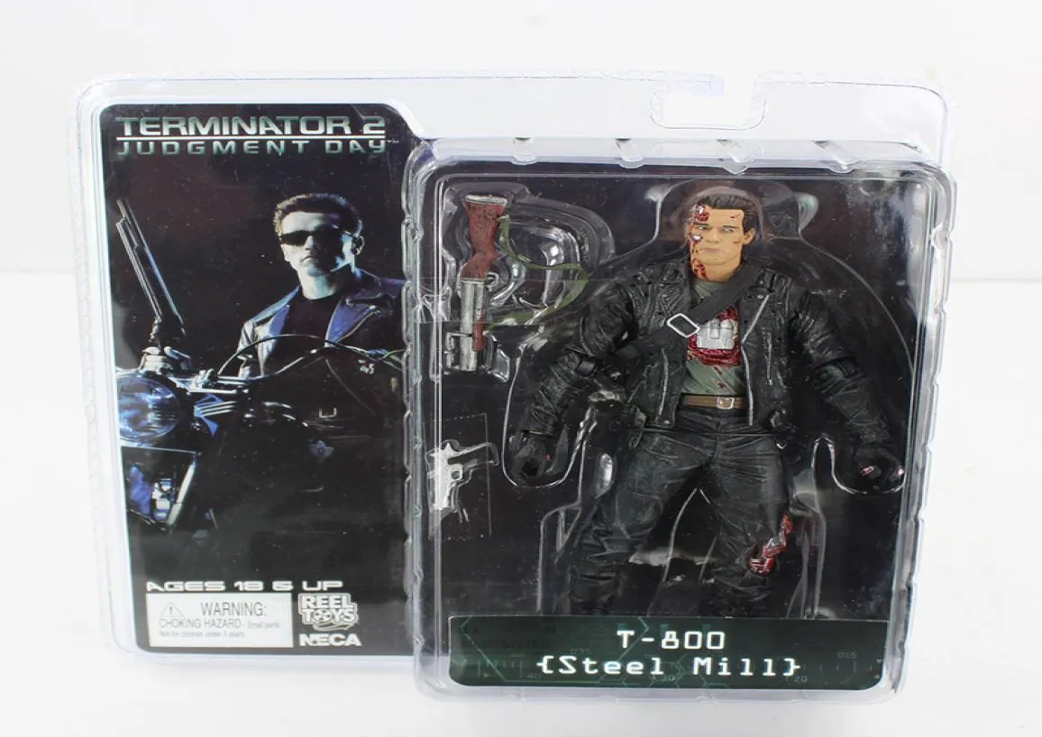 NECA Terminator 2 T800 Steel Mill Neca Predator Figures 18CM Perfect ...