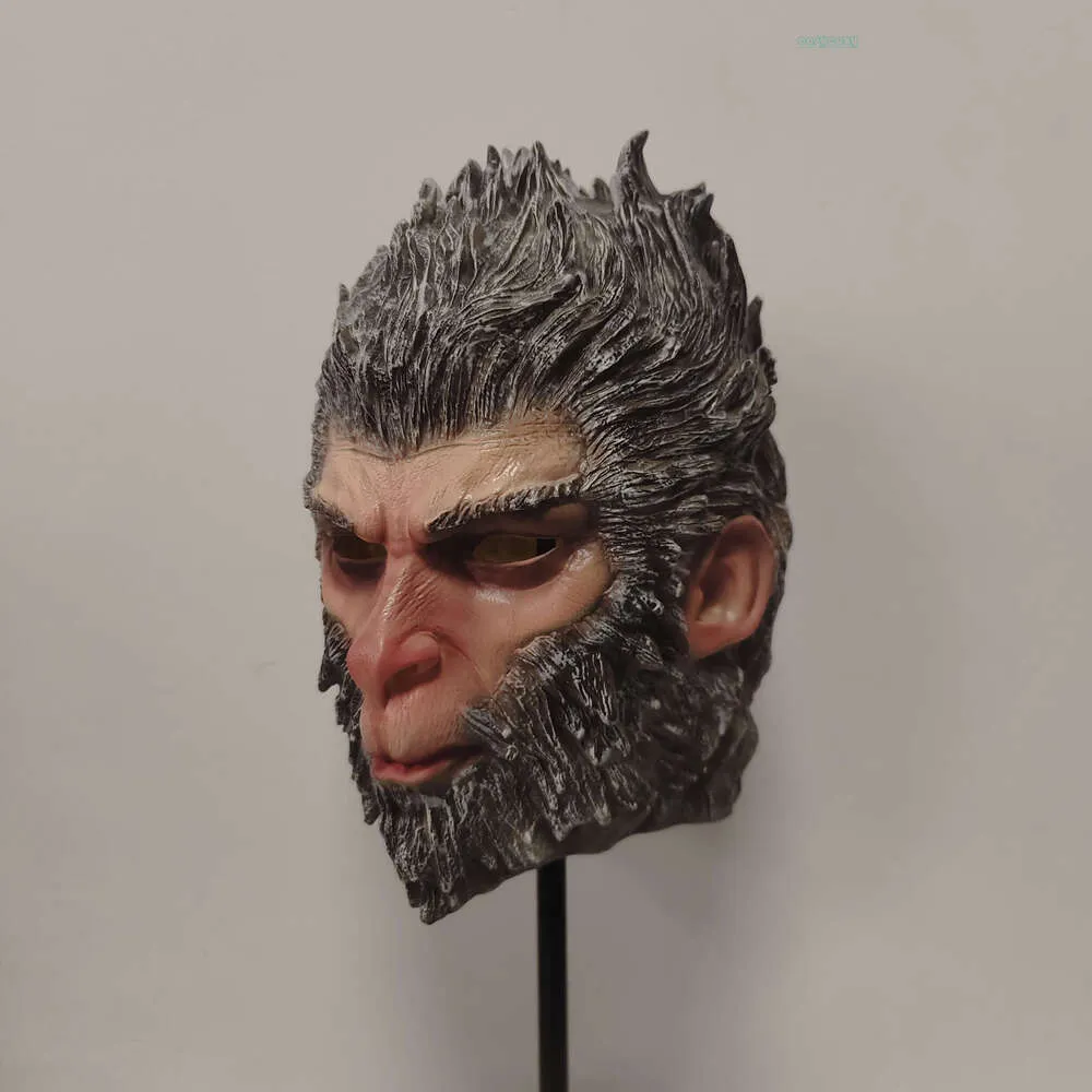 Black Myth Wukong Role Playing Beard Mask Mi Dao Ren Latex Full Face ...
