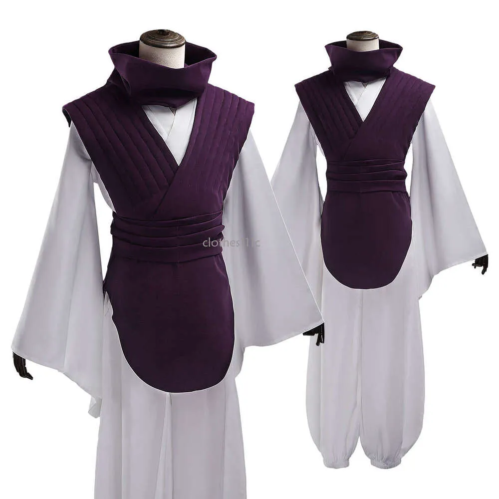 Jujutsu JJK Choso Cosplay Costume Purple Vest Neck Gaiter Belt With ...