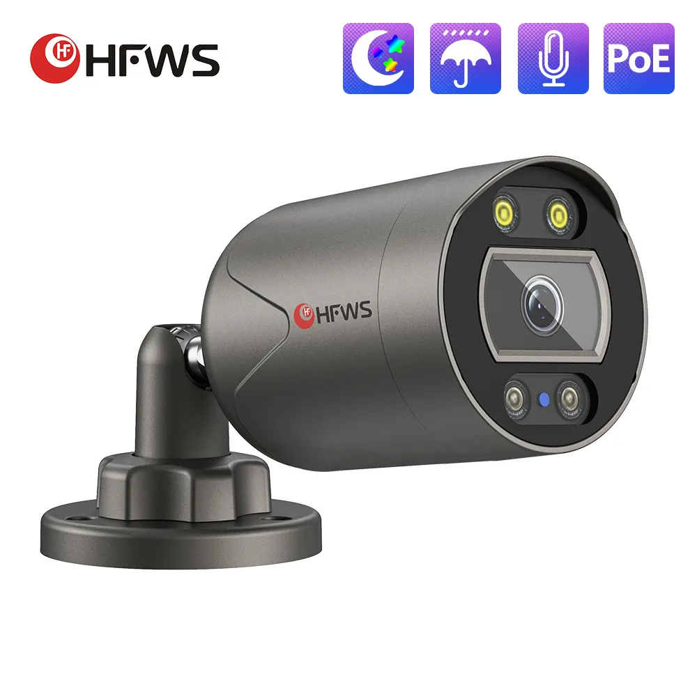8MP Audio IP Security Camera - Outdoor Waterproof Surveillance, H.265 ...