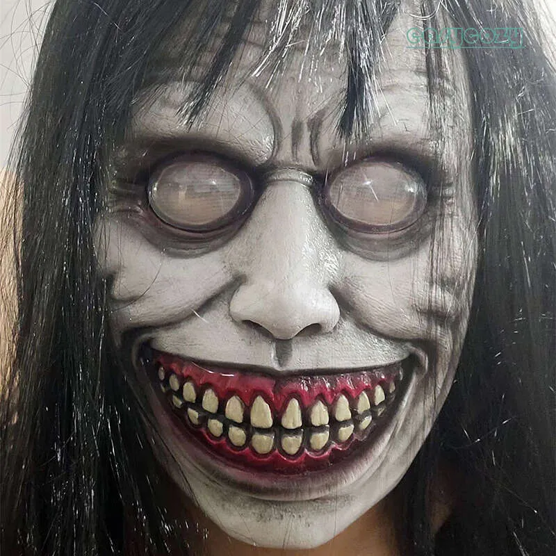 Exorcist Smiling Face Demon Scary Mask For Halloween And Carnival ...