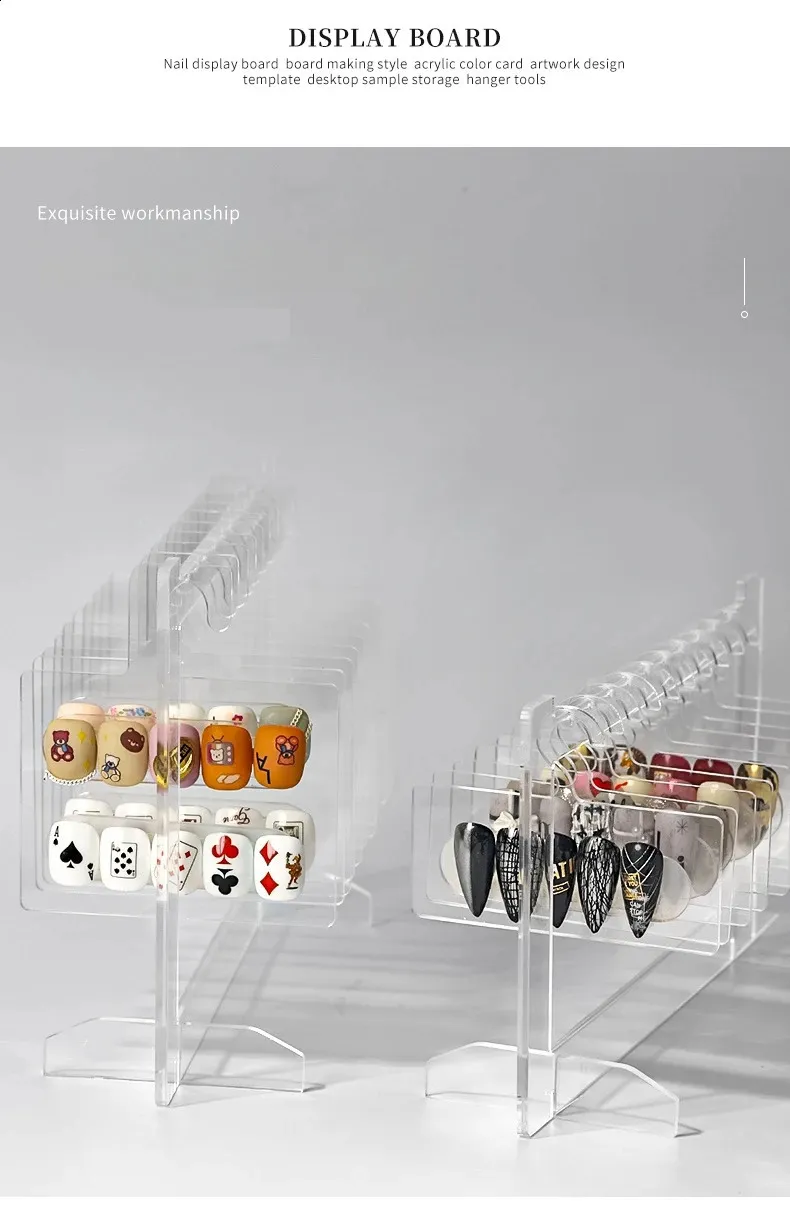 Premium Acrylic Nails Display Stand: Showcase Nail Art, Gel Polish ...
