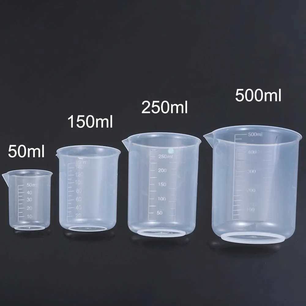 Plastic Measuring Cups Set: Transparent Liquid Measuring Kettle Cup ...