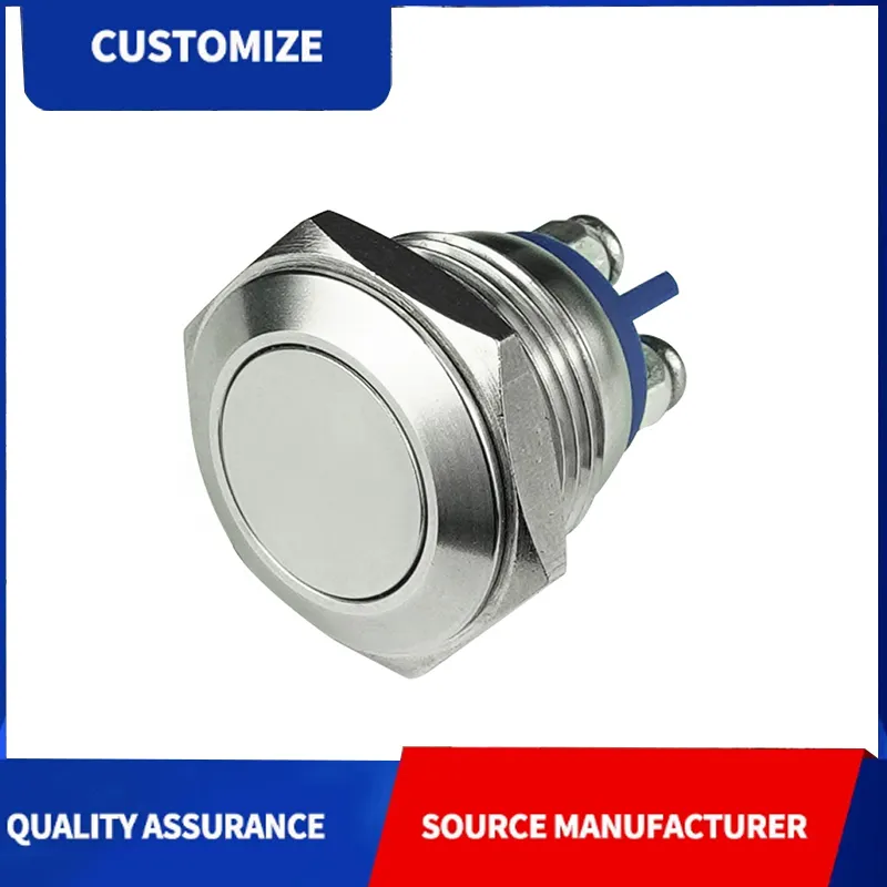 Wholesale Waterproof M16 Metal Button Switch With Anti Vibration Outlet ...