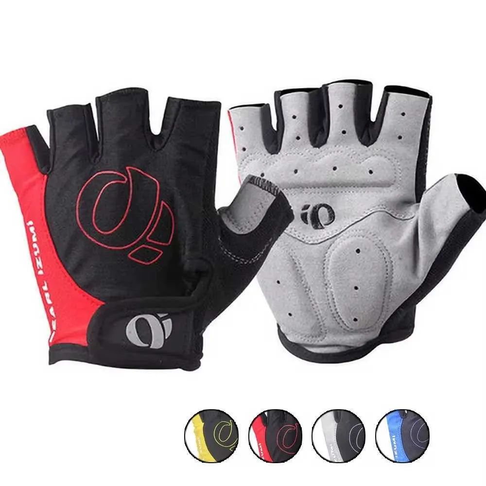 Gel Padded Half Finger Cycling Gloves - Anti-Slip, Shockproof MTB ...