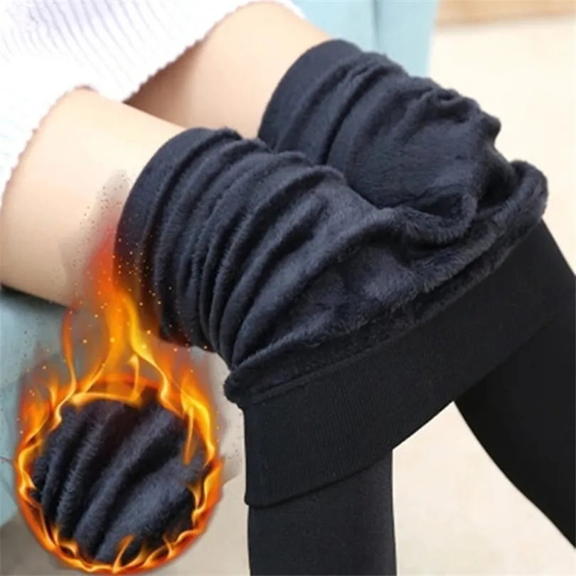 Winter Warm Thermal Tights for Women - Thick Fleece Lined Leggings ...