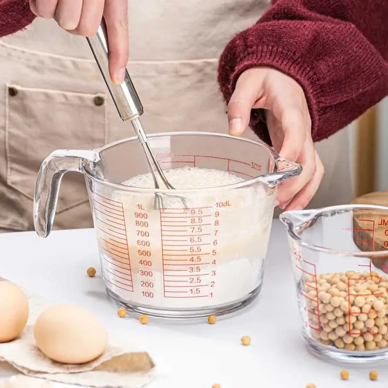 Heat-Resistant Borosilicate Glass Measuring Cup Set - Premium Quality ...
