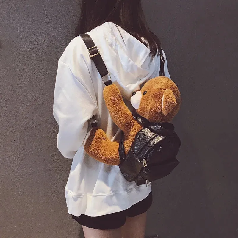 Backpacks Cute Bear Shaped Backpacks For S Girls Cartoon Motorcycle ...
