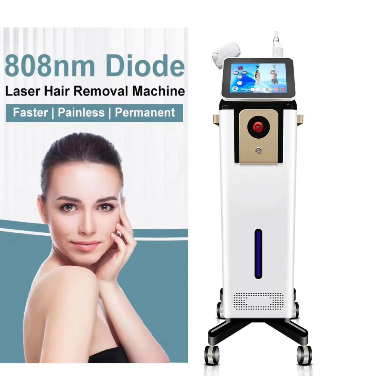 Hot 2025 Professional 3 Wave Diode Laser Hair Removal Machine And ...