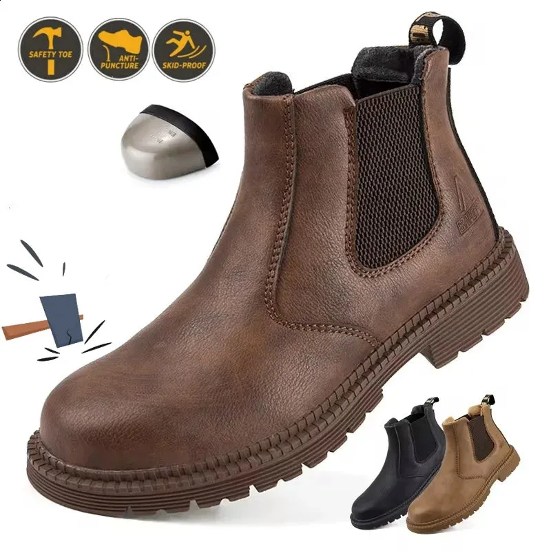 Steel Toe Construction Work Boots - Waterproof Safety Shoes, Shop Now ...