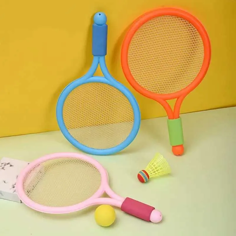 Kids Outdoor Sports Set - Tennis & Badminton Rackets, Plastic, Beginner ...