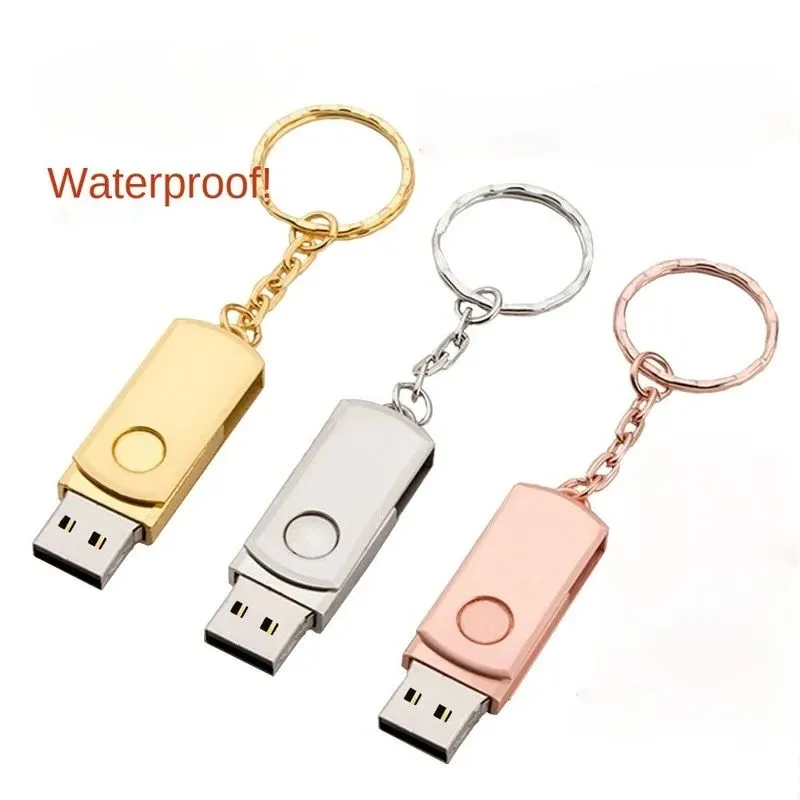 Pendrive USB Flash Drive: Metal Keychain USB Drive in 4GB to 128GB ...
