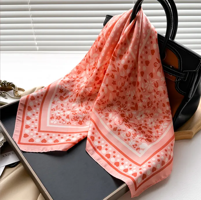 20style Square Silk Designer Scarf Lightweight Headband for Women ...