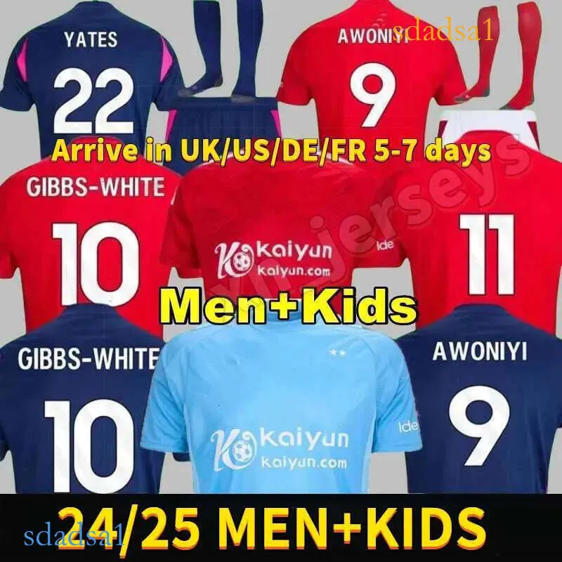 24 25 NoTTIngham GARD Soccer Jerseys GRABBAN Johnson Surridge 2024 2025 ...