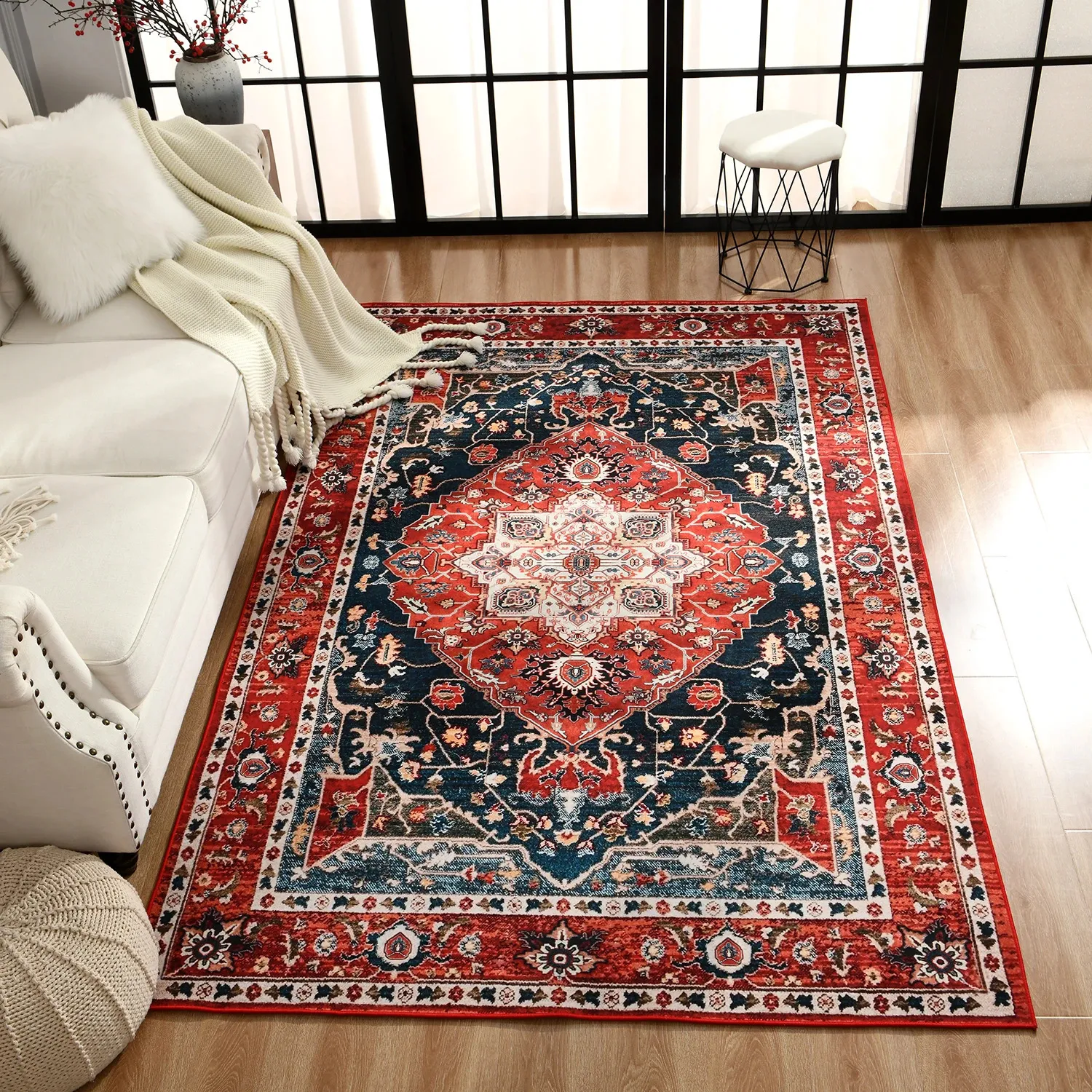 Retro Ethnic Carpets Turkish Persian Rug For Living... From ...