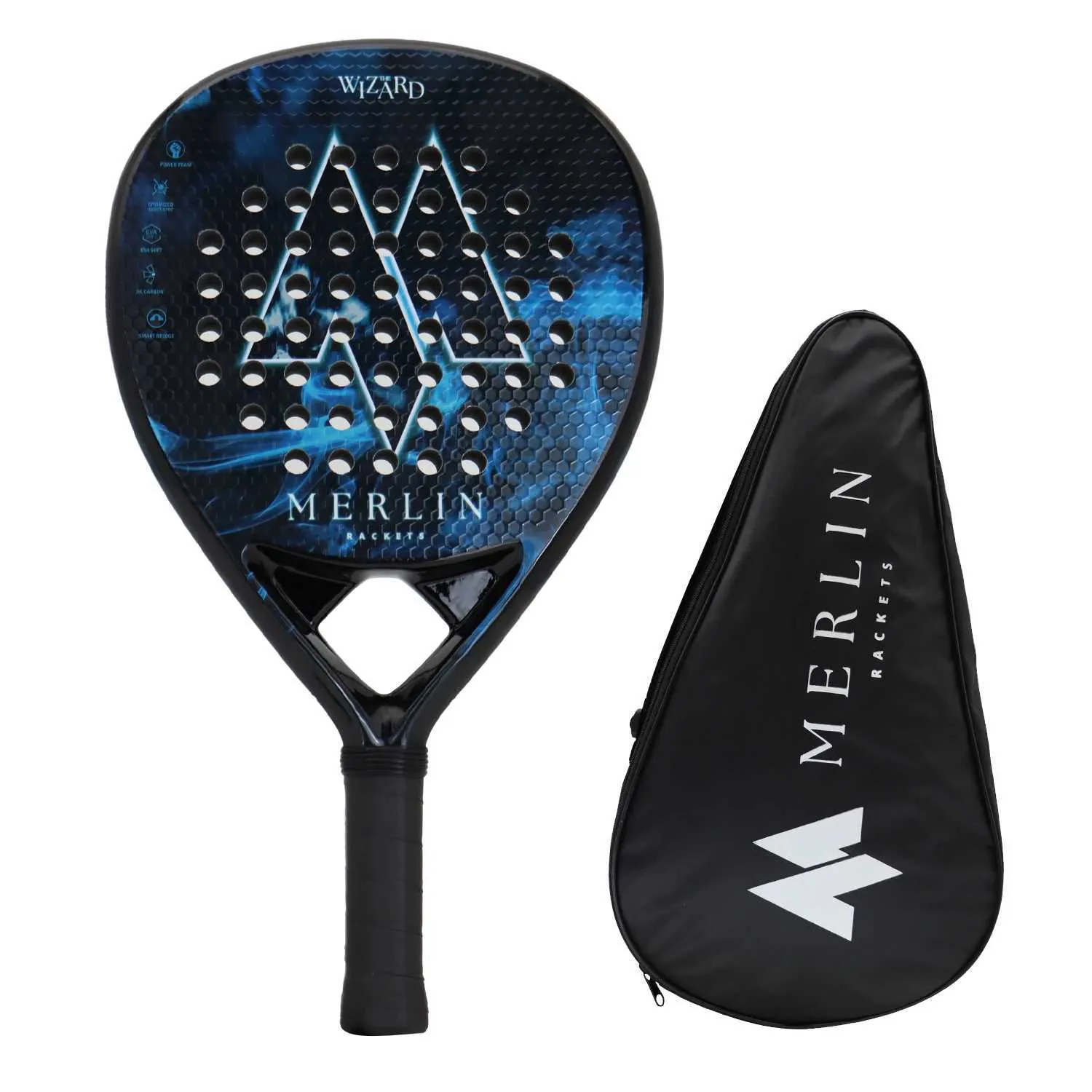 Carbon Fiber Padel Racket with Soft Eva Core - High Balance Power ...