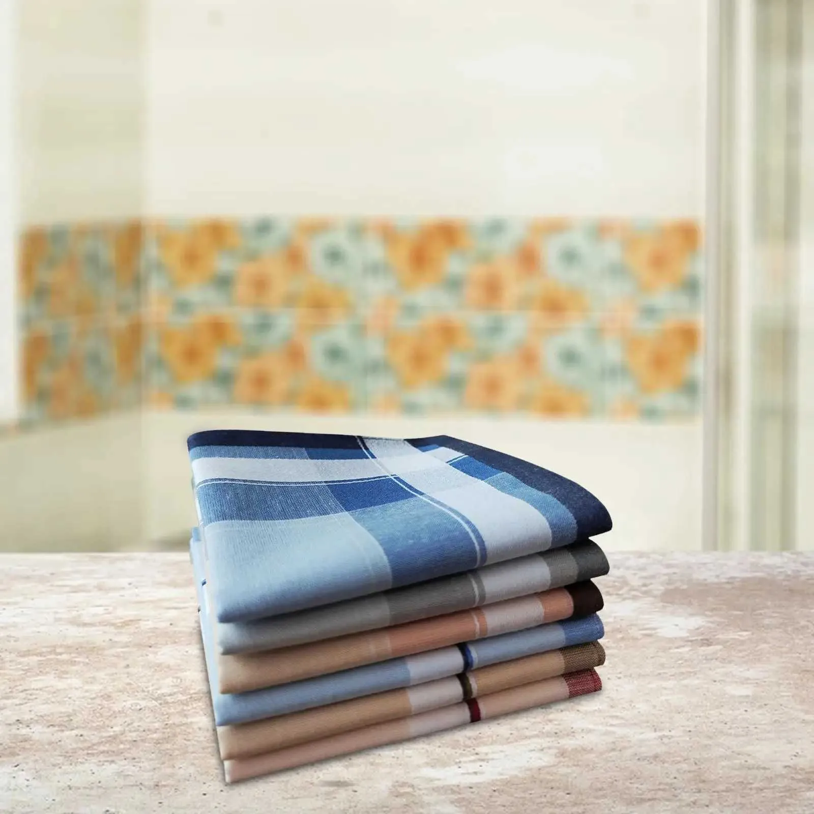 6 Pack Premium Cotton Mens Handkerchiefs - Pocket Squares for Weddings ...