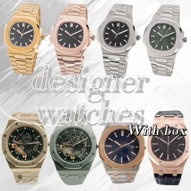 Men's Designer Automatic Skeleton Gold Watches For Men Classic Style ...