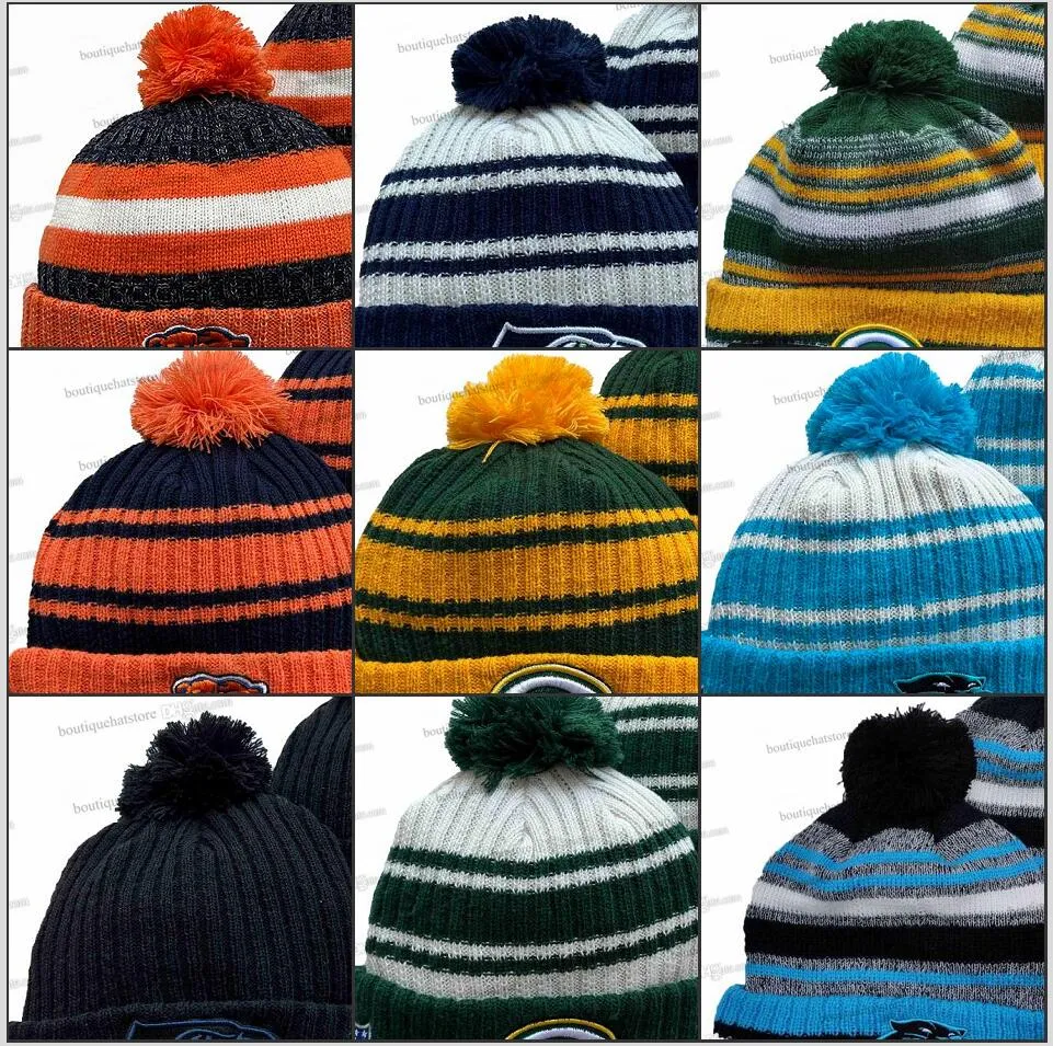Knitted Sports Beanie Caps Unisex Adult Fitted Leather Dome Top Winter ...