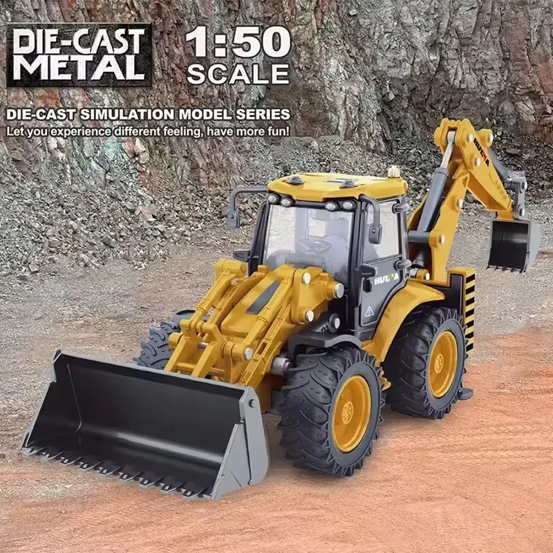 DHgate.com:Huina 1704 1 50 Wheel Excavator Bulldozer Combination ...