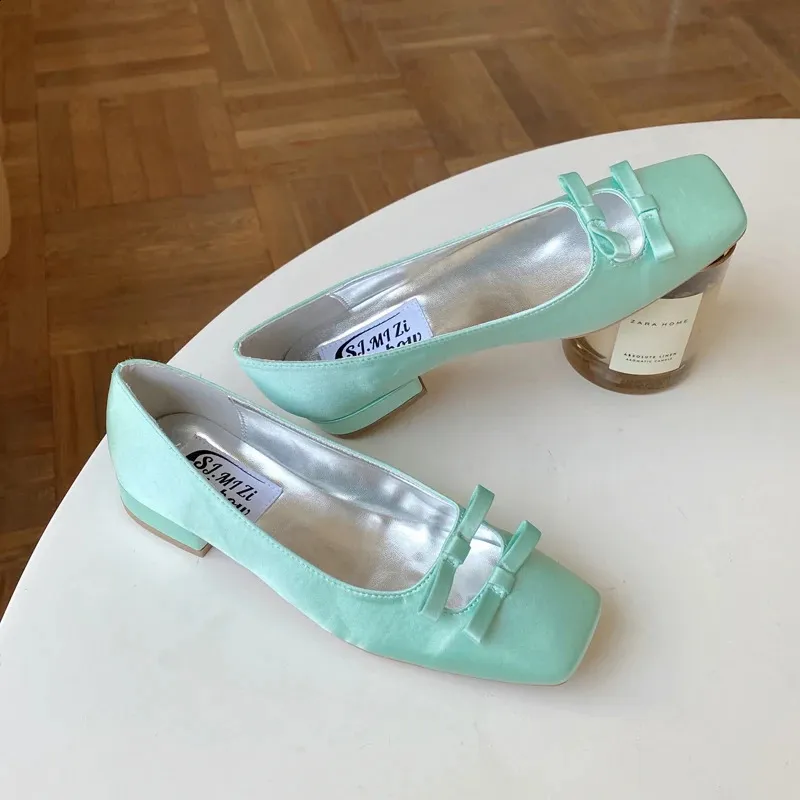 Bulk Mens Mint Green Satin Mary Jane Shoes Square Toe,... From ...
