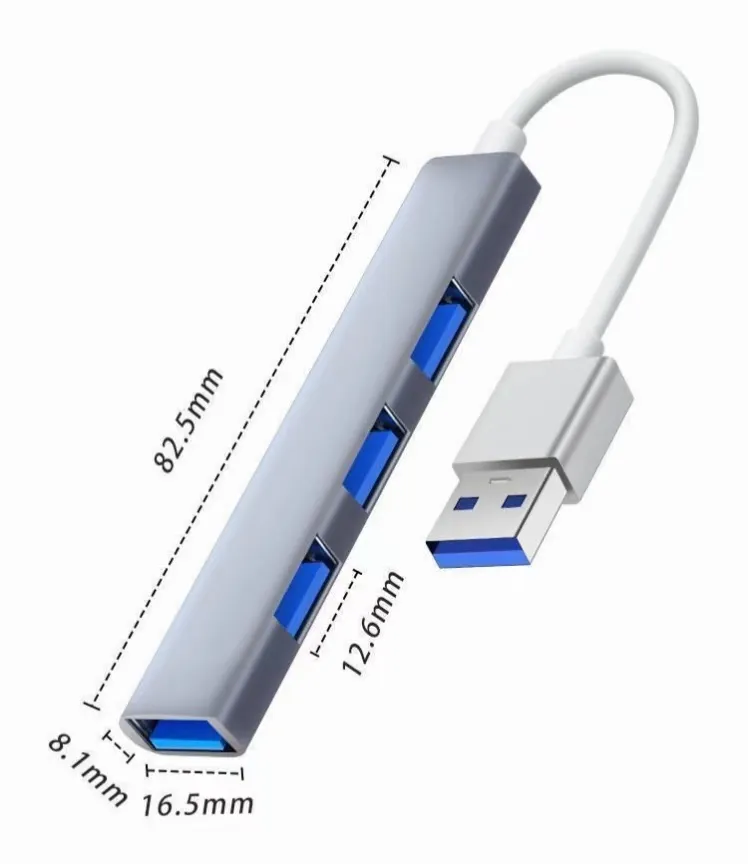 USB Multi Hub - Premium 4-Port USB 3.0 Data Hub for Laptops & Tablets ...