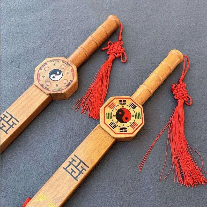 Antique Wooden Tian Shi Sword Toy with Scabbard for Boys - Feng Shui ...