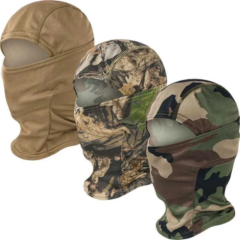 Camouflage Balaclava Full Face Mask for Men, Helmet Liner and Scarf for ...