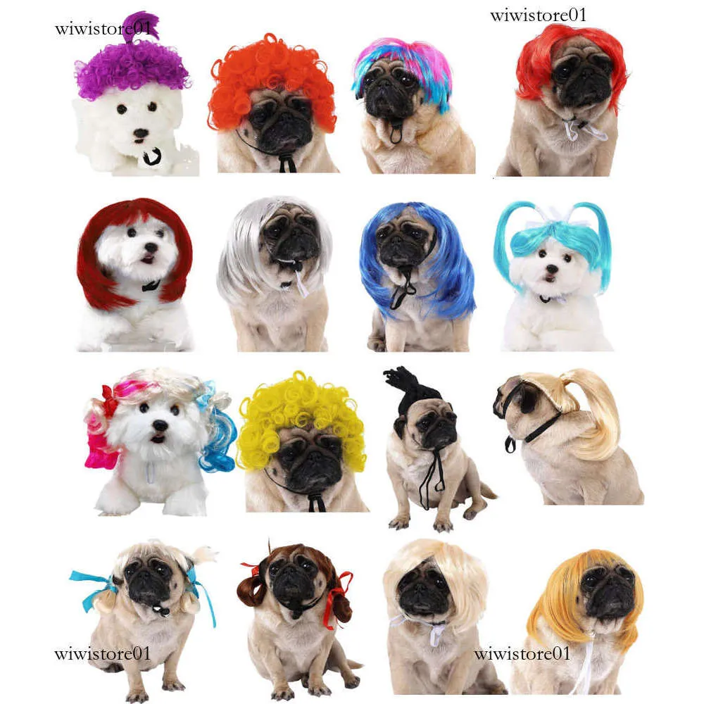 Adjustable Dog Wig for Small, Medium & Large Breeds - Funny Pet Cosplay ...
