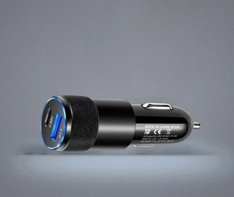USB Quick Car Charger 16.9W USB Type A Power Adapter for iPhone 13 12 ...