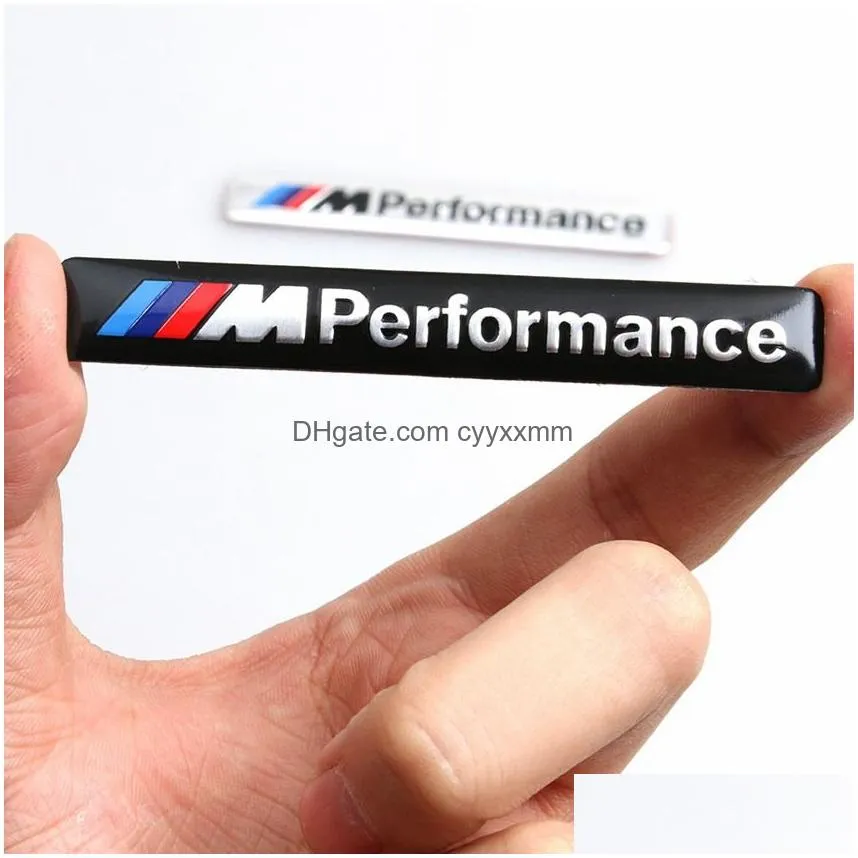 DHgate.com:Metal M Performance Logo Stickers - 85x12mm Aluminum Emblem ...