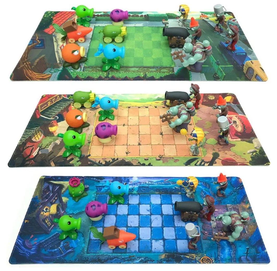 Plants Vs Zombies Game Plan Map Waterproof Film Mat Color Printed ...