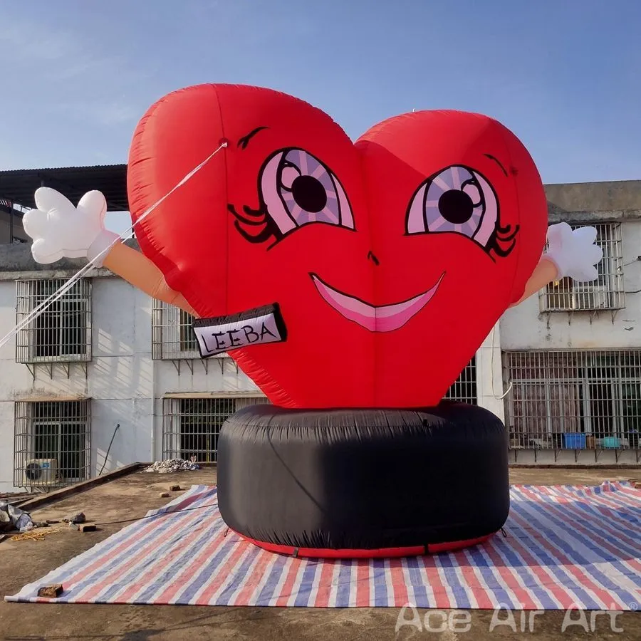 2024 Wholesale Inflatable Heart Boomerang Cartoons With Black Base ...