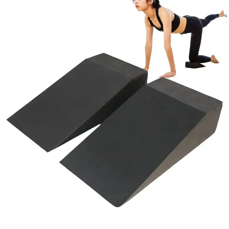 Non-Slip Yoga Blocks & Squat Wedges Set - Improve Flexibility, Strength ...