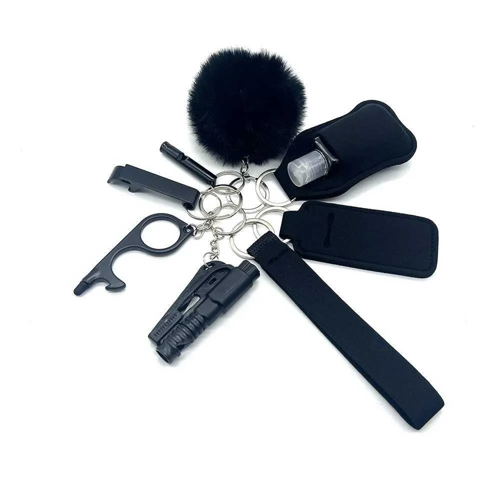 9-Piece Multifunctional Women's Protection Keychain Set - Safety ...