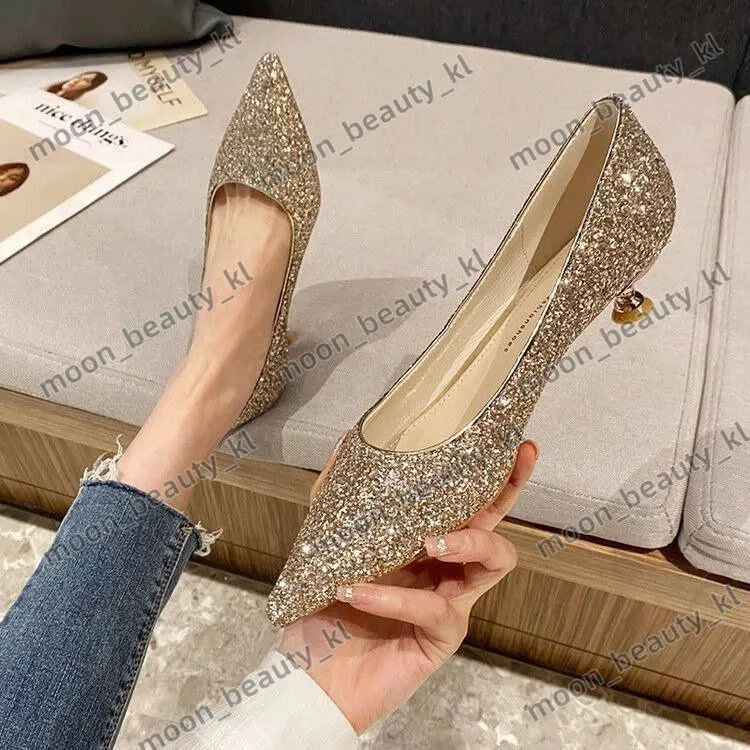 Scarpe Da Sposa In Cristallo D'argento Champagne 2024 Scarpe Da Sposa ...
