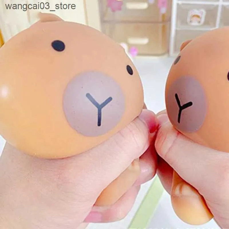 Cute Capybara Mochi Squishy Toy Slow Rebound Stress Relief Hand Squeeze ...