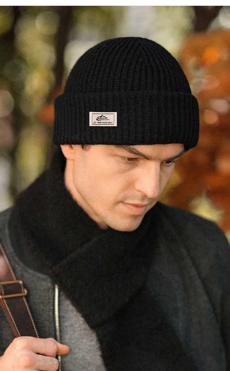 Warm Cotton Beanie Balaclava - Thick Knit Winter Hat with Zipper - Shop ...