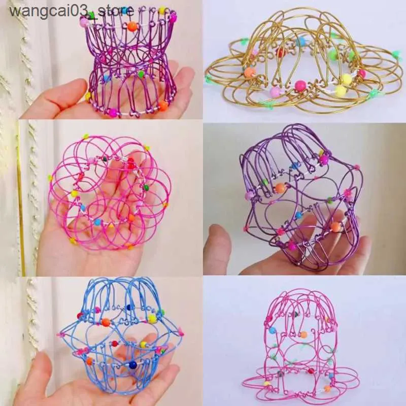 Sensory Fidget Toy Set - Mandala Flower Basket, Steel Ring, Autism ...