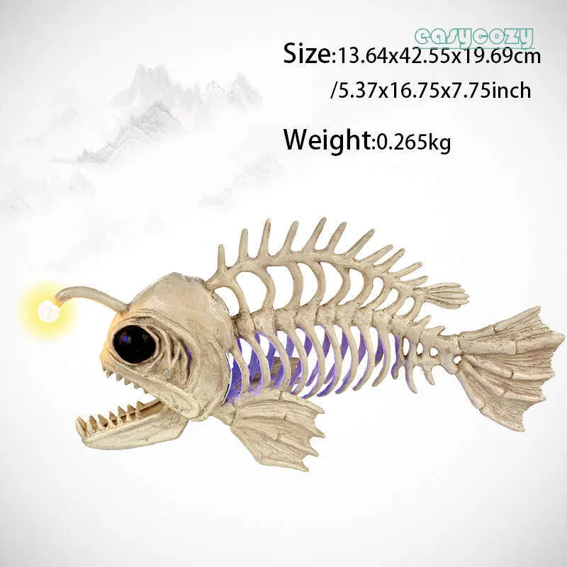 Piranha Skeleton Fish Dinosaur Tyrannosaurus Rex Perfect For Home Decor ...