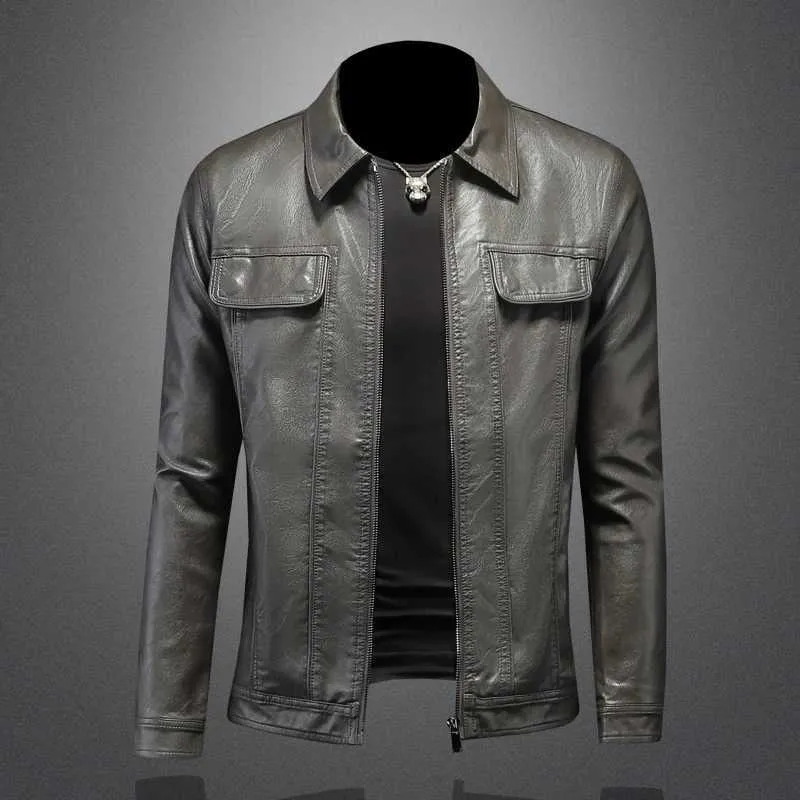 Genuine Leather Jacket for Men | Stylish Winter Coat from Dhgate Men's ...